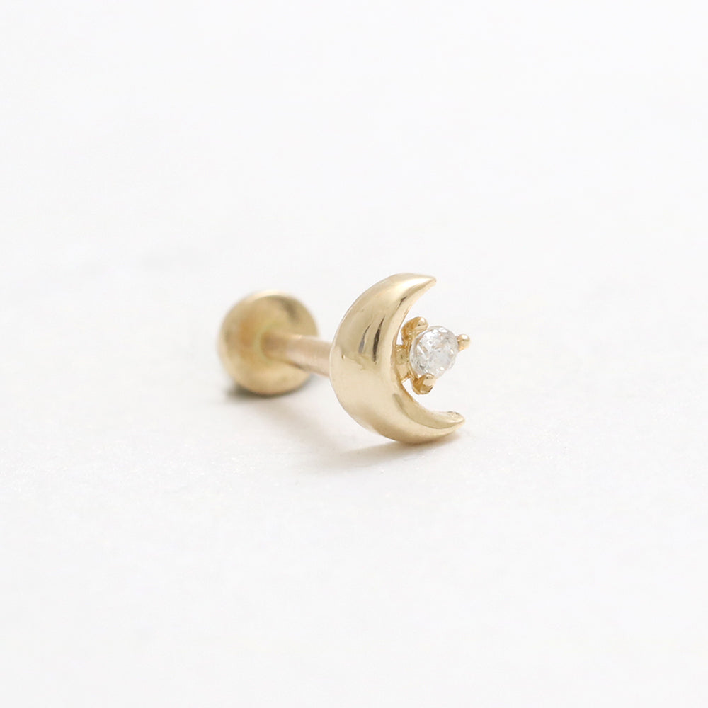 Diamond Tiny Crescent Labret – from J Shop